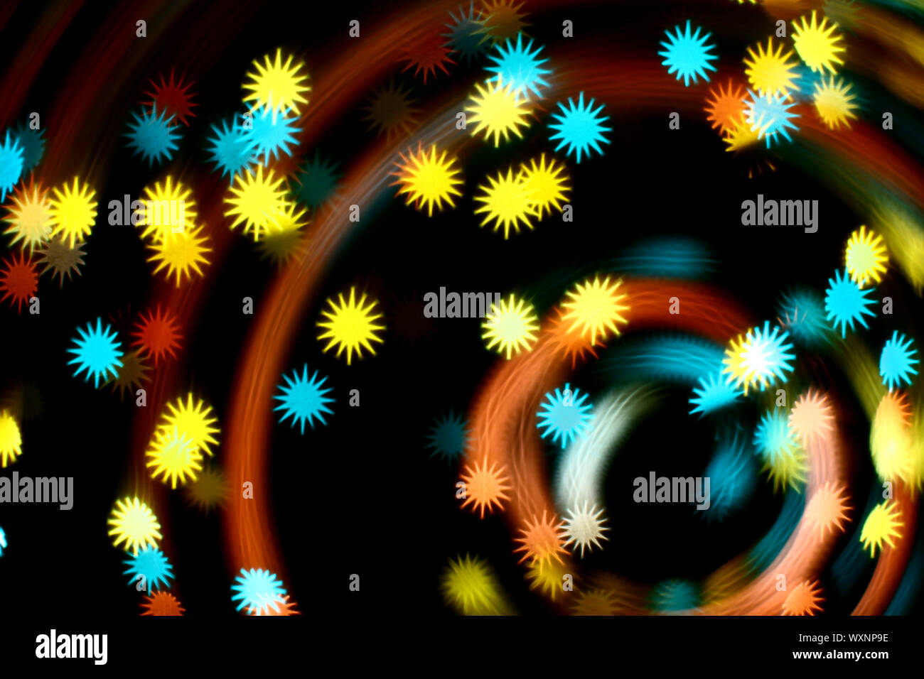 abstract disco colored stars motion background Stock Photo - Alamy