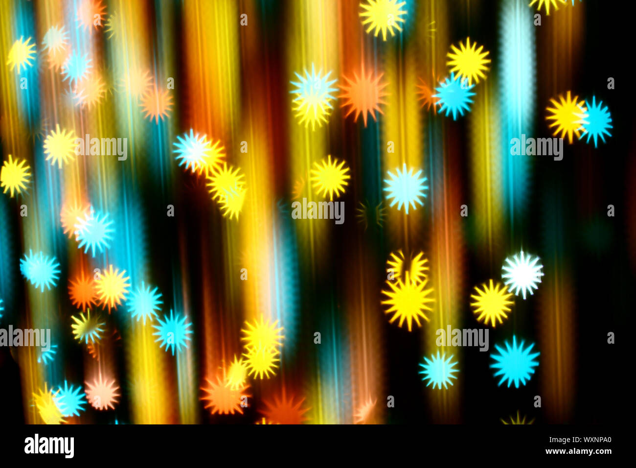 abstract disco colored stars motion background Stock Photo - Alamy