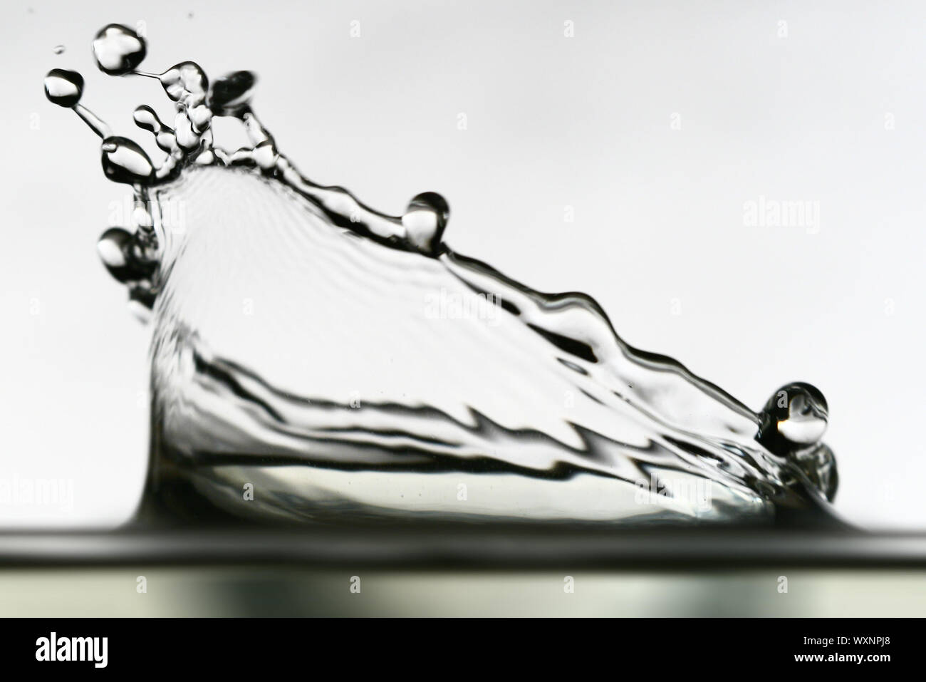 water splash close-up aqua backgrounds Stock Photo - Alamy