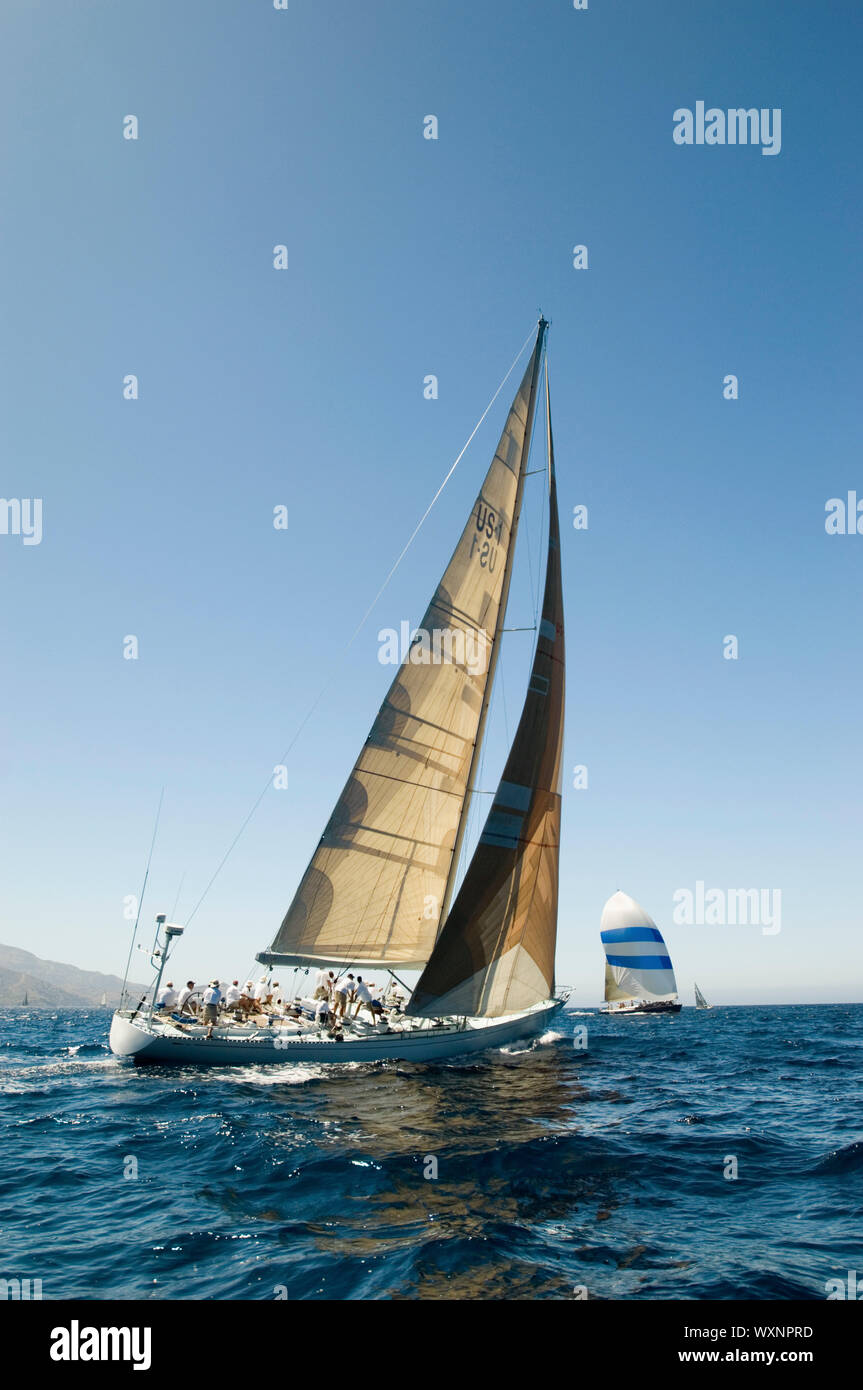 Ocean Sailing Race Stock Photo - Alamy