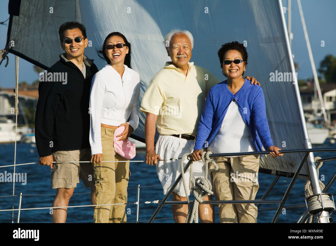 Mature sailing couple 50s hi-res stock photography and images - Alamy