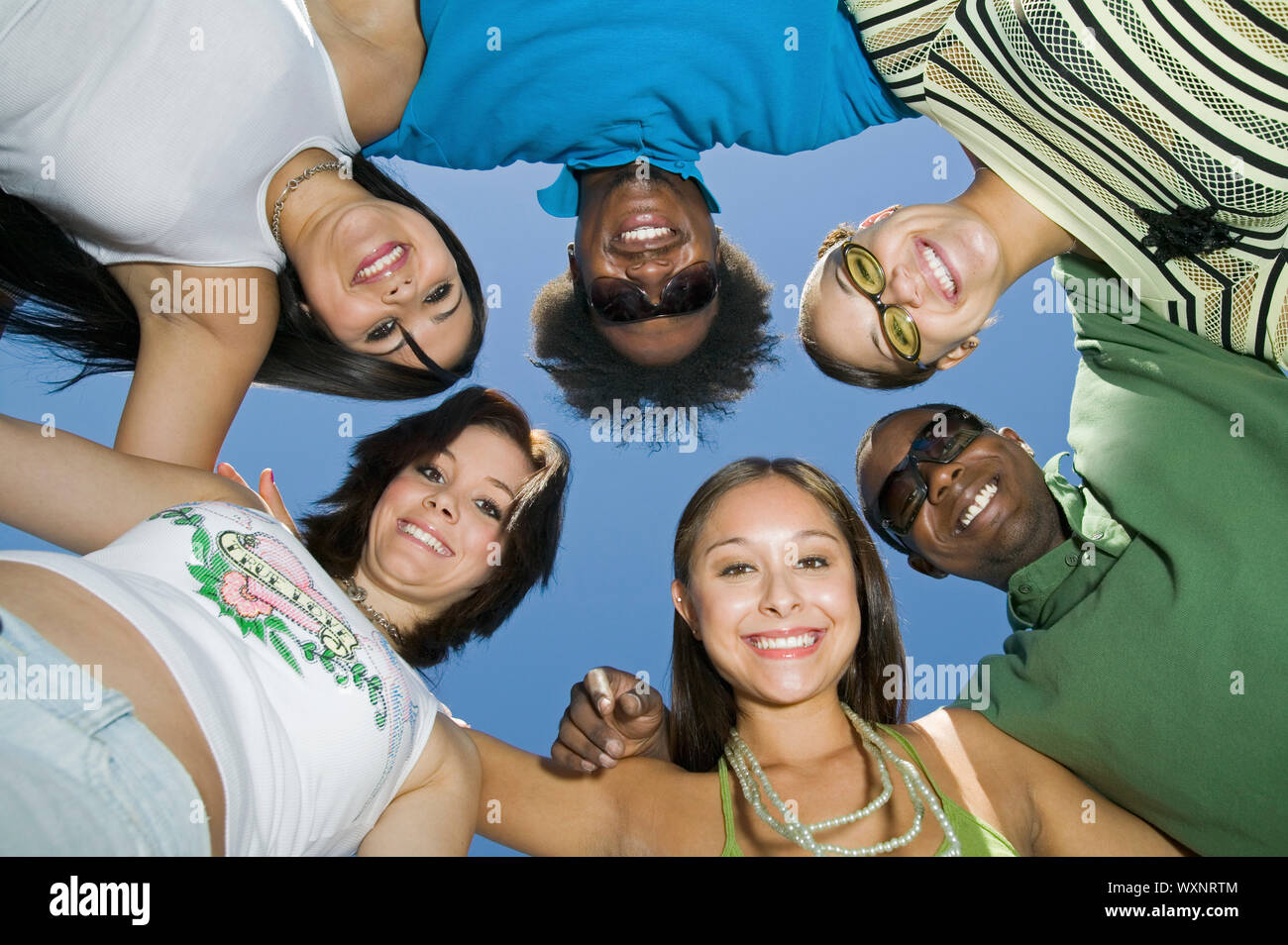 Group of Friends in a Circle Stock Photo - Alamy