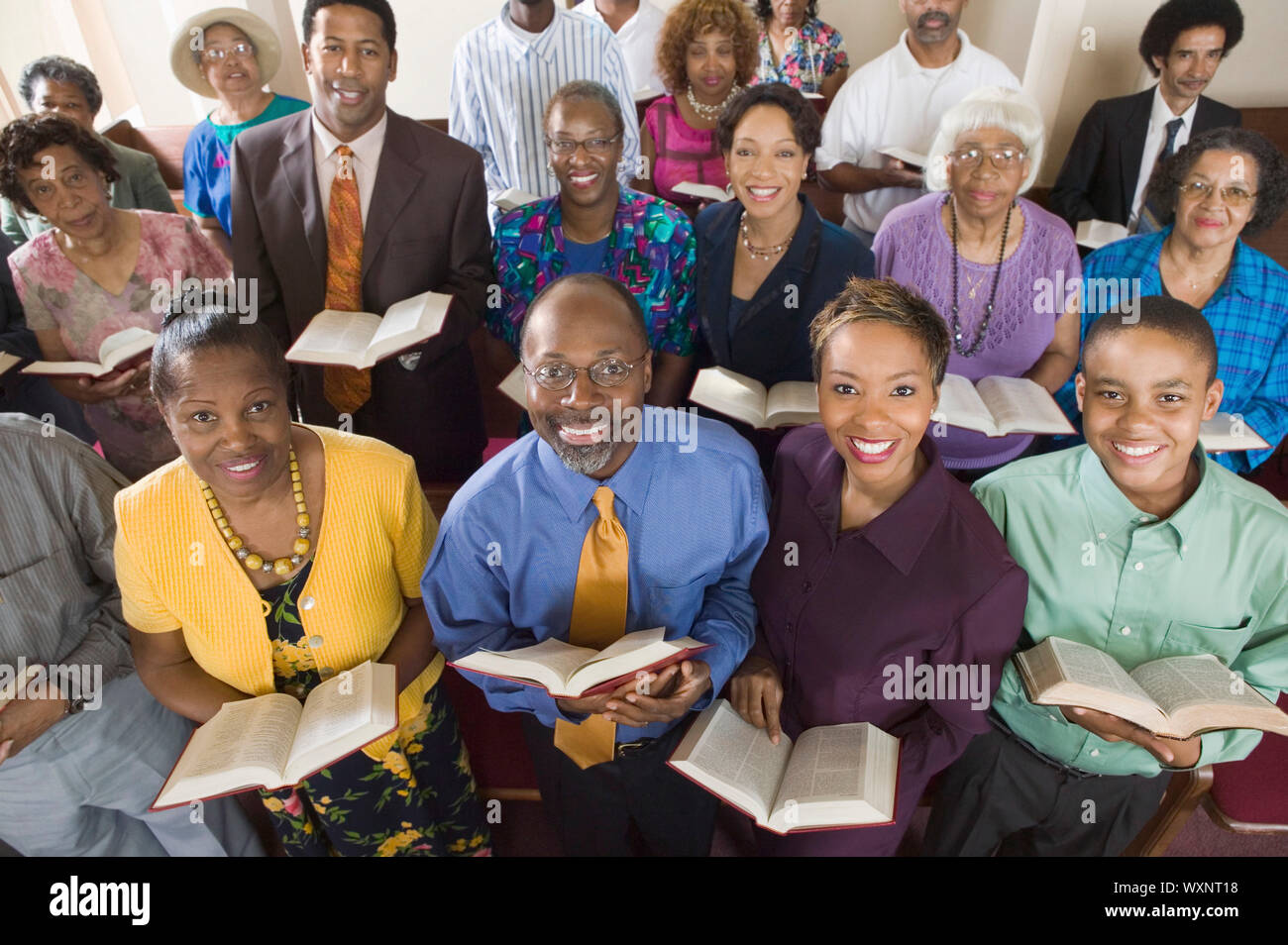 Hymnal from above hi-res stock photography and images - Alamy