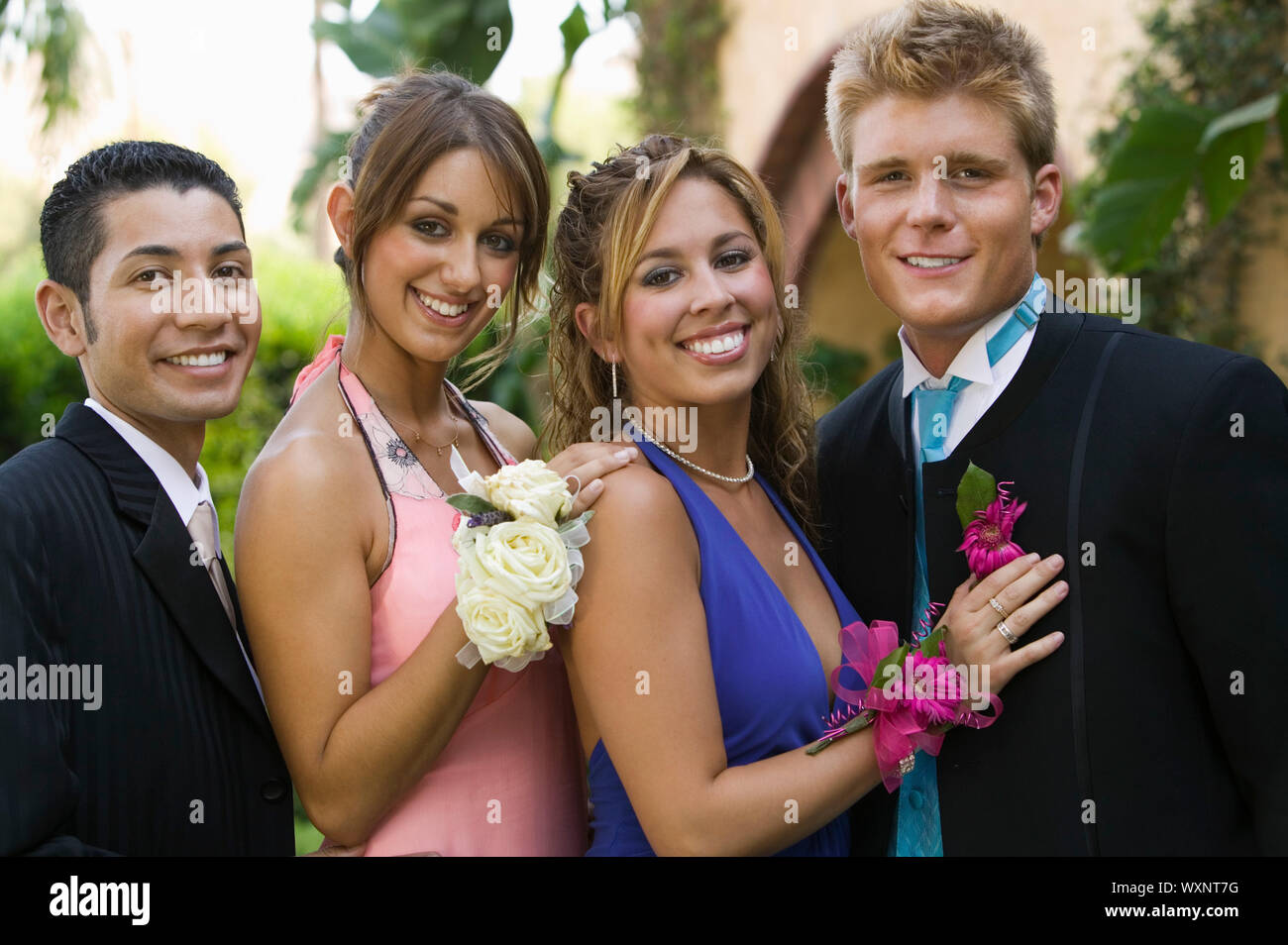 Couples Dressed for Prom Stock Photo - Alamy