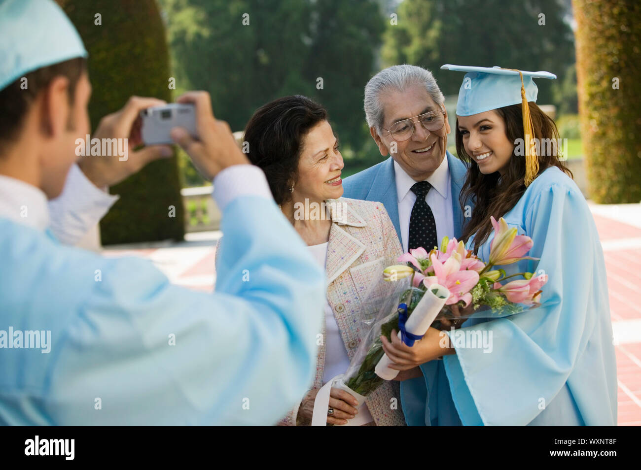 Family Photo at Graduation Stock Photo - Alamy