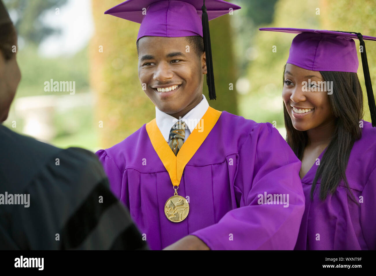 Young Man Graduating Stock Photo - Alamy