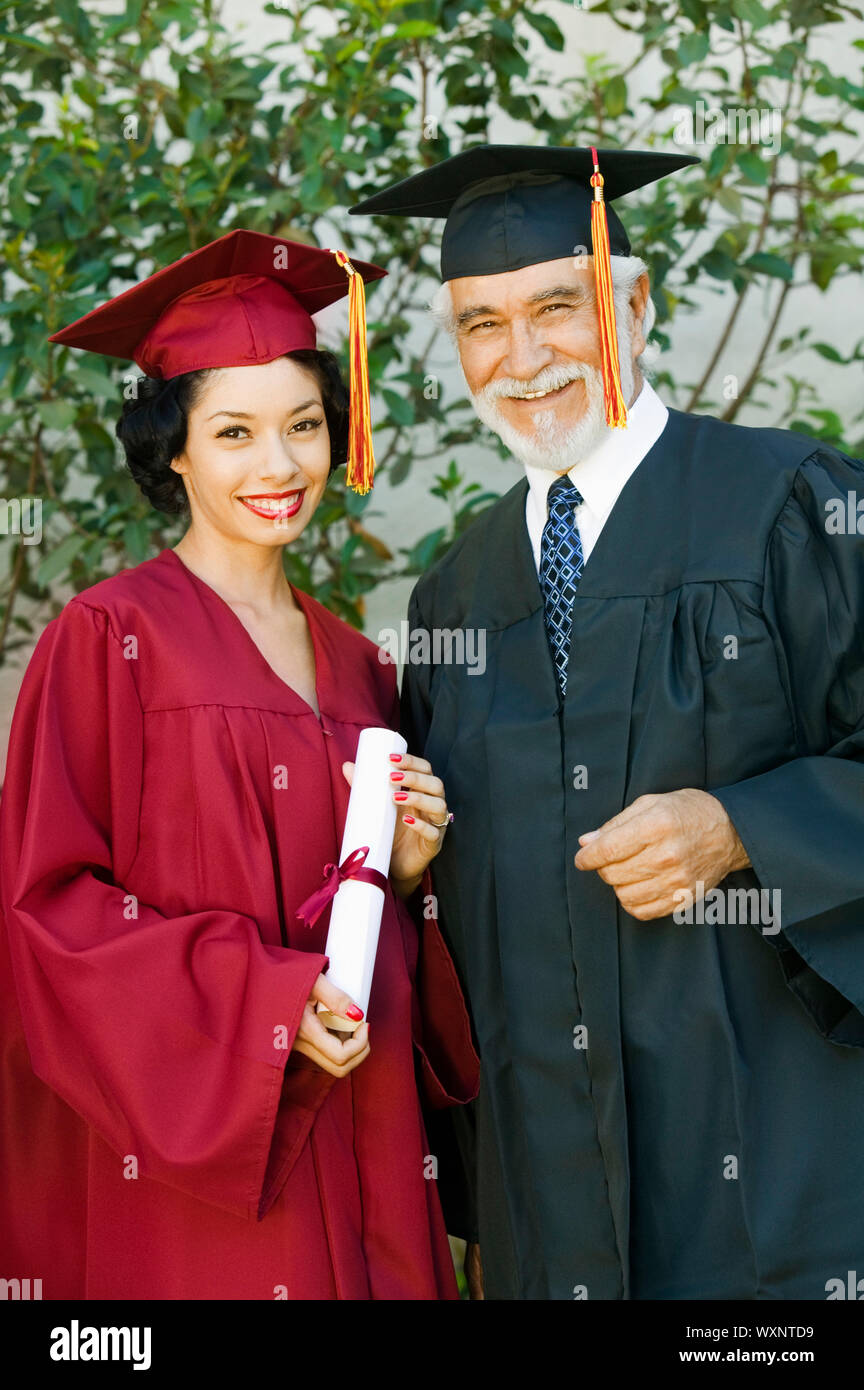 Graduate Receiving Diploma Stock Photo - Alamy