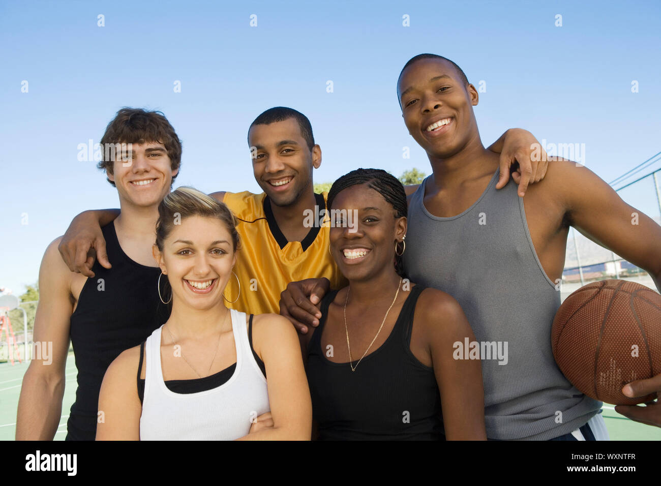Diverse group portrait basketball team hi-res stock photography and ...