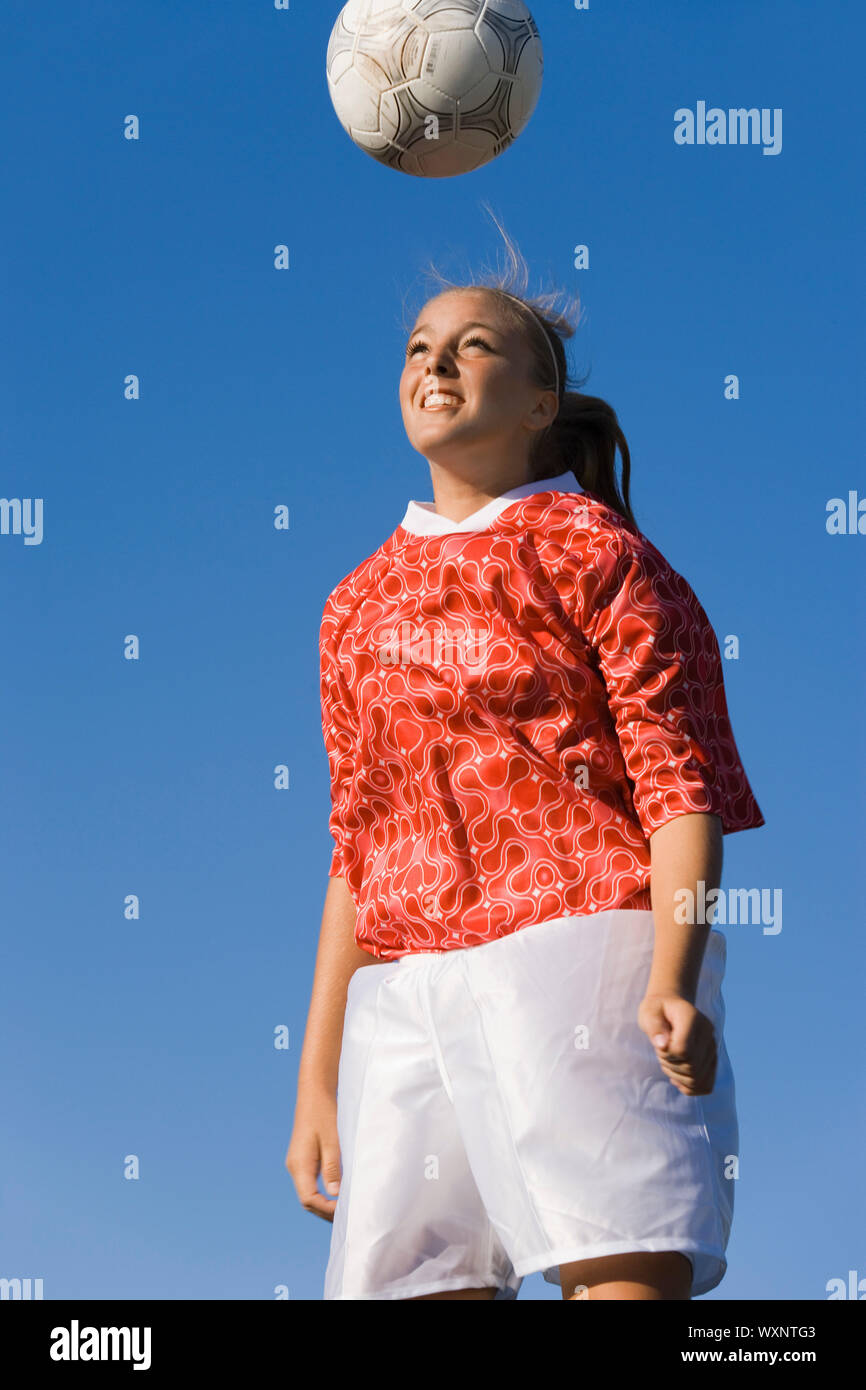 Girl wearing football uniform hi-res stock photography and images - Alamy