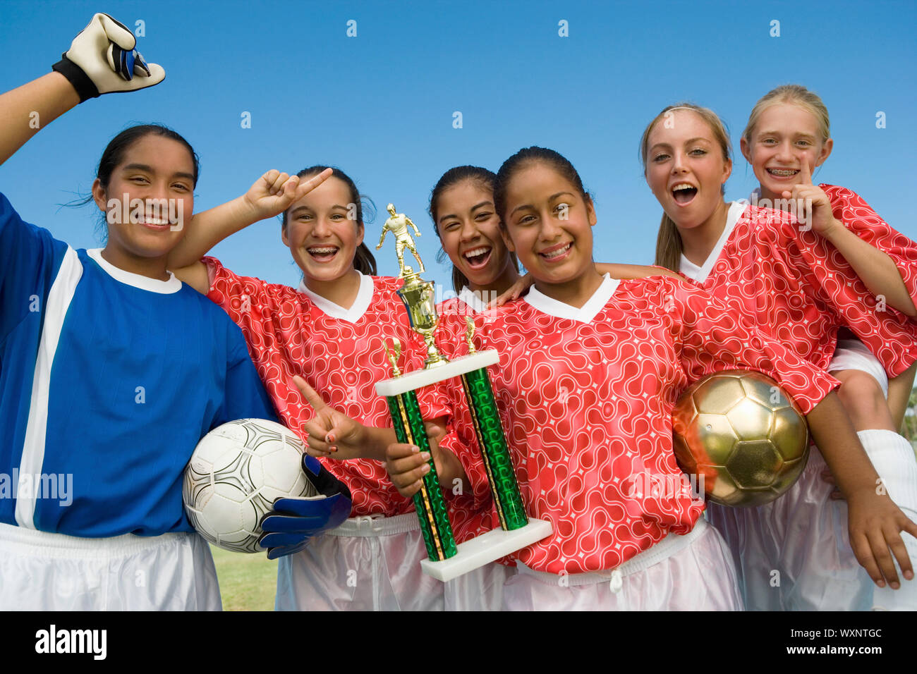 Girls teen sport trophy hi-res stock photography and images - Alamy