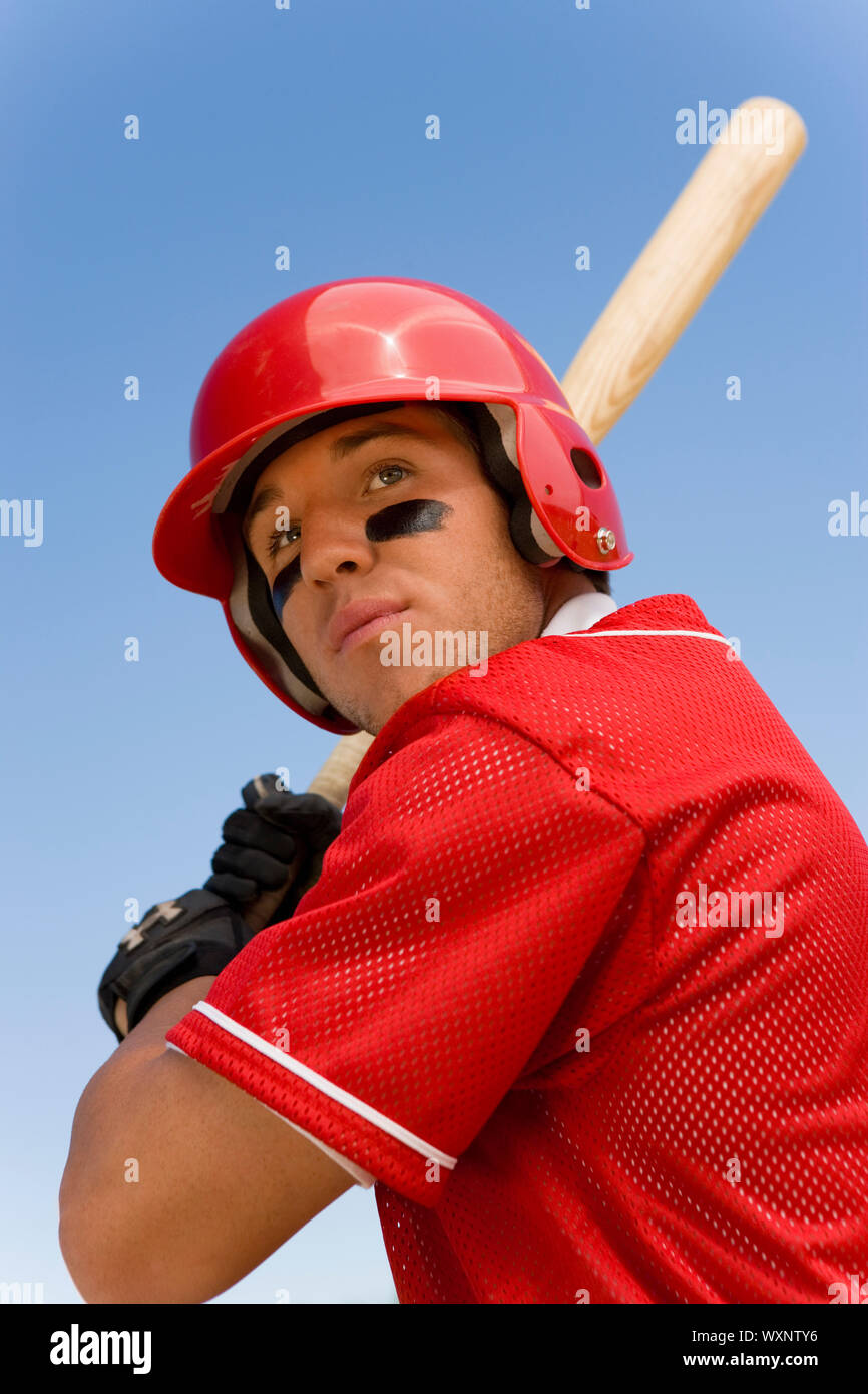 Concentrated baseball player hi-res stock photography and images - Alamy