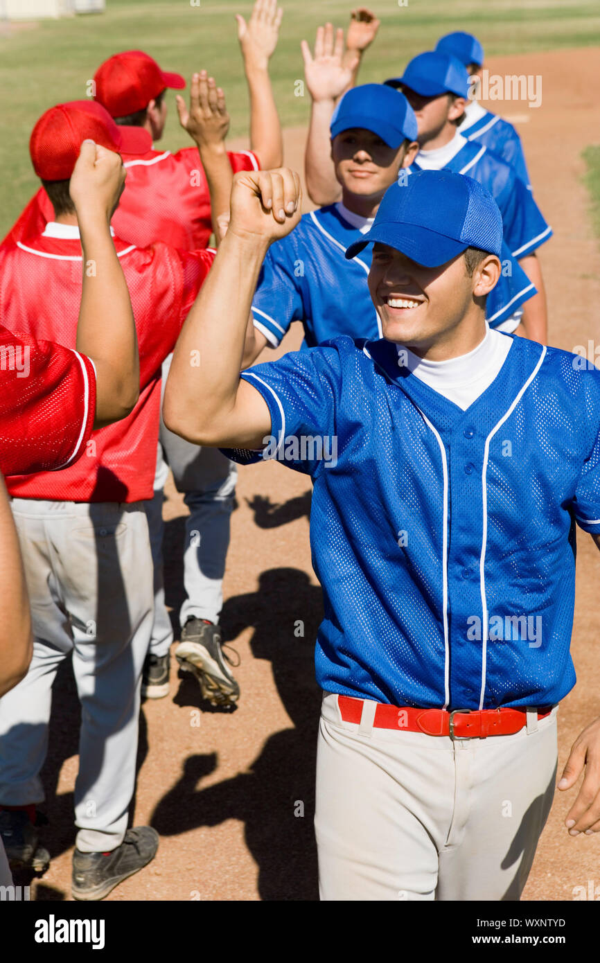 Teams High-Fiving Each Other Stock Photo - Alamy