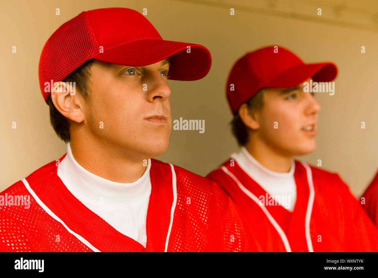 Two Baseball Players Stock Photo - Alamy
