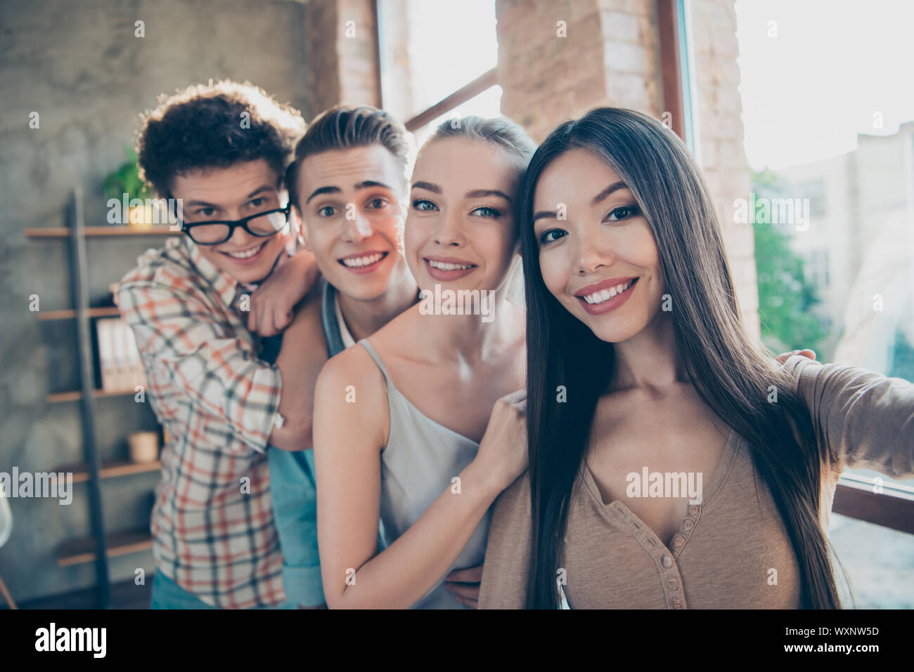Glad people hi-res stock photography and images - Alamy