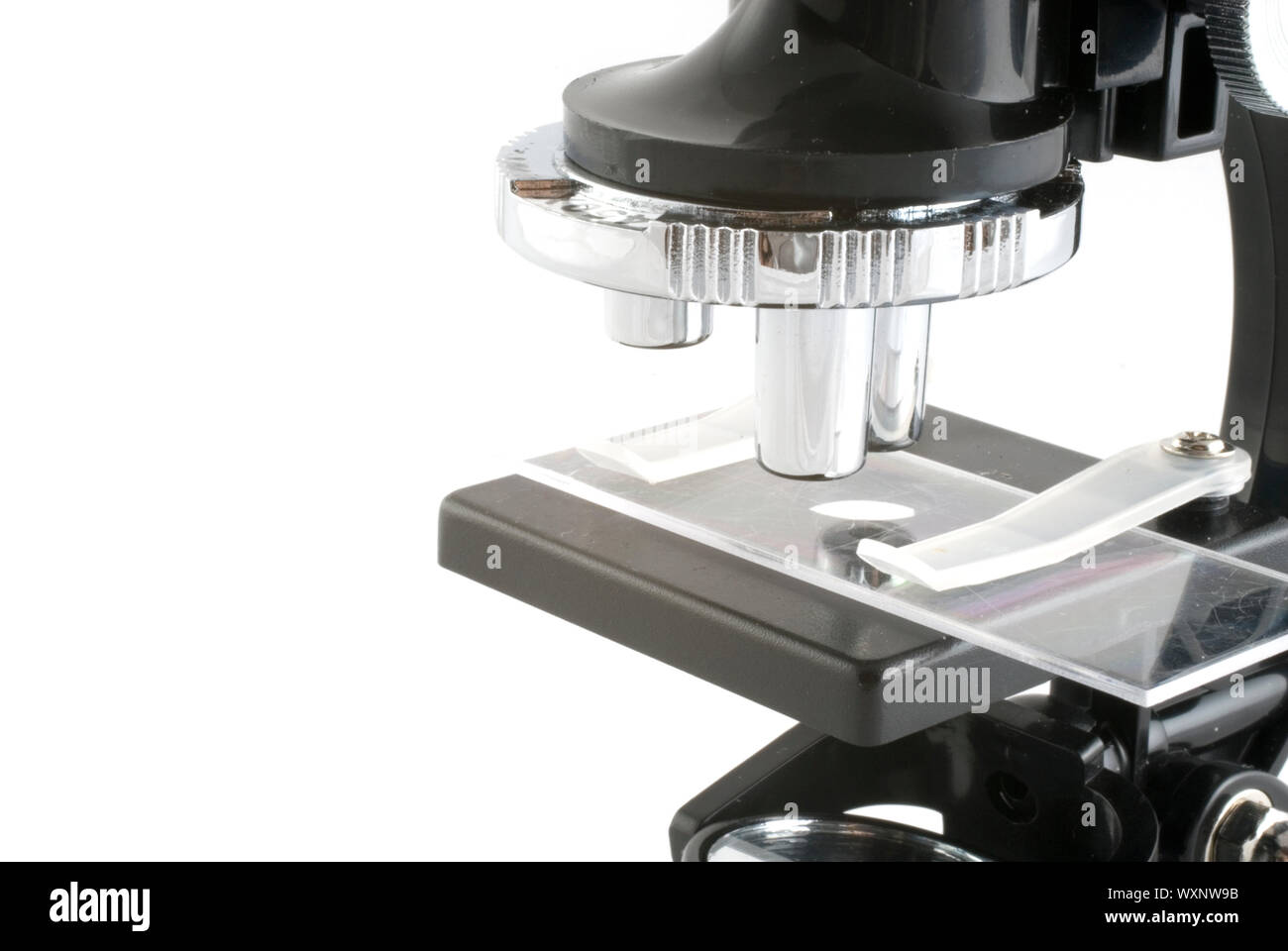 detail of a microscope with glass Stock Photo - Alamy