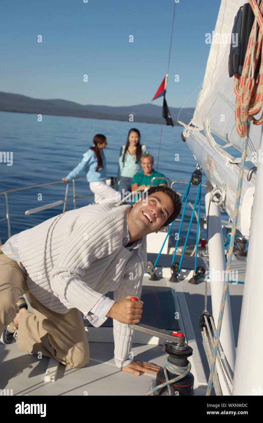 Raising sail hi-res stock photography and images - Alamy