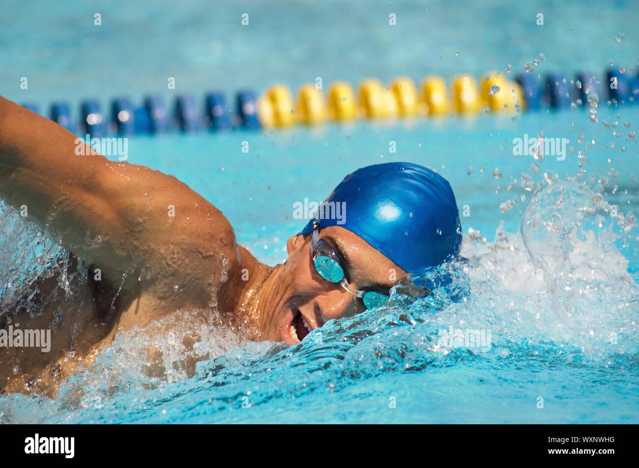 Swimmers competitive practice hi-res stock photography and images - Alamy