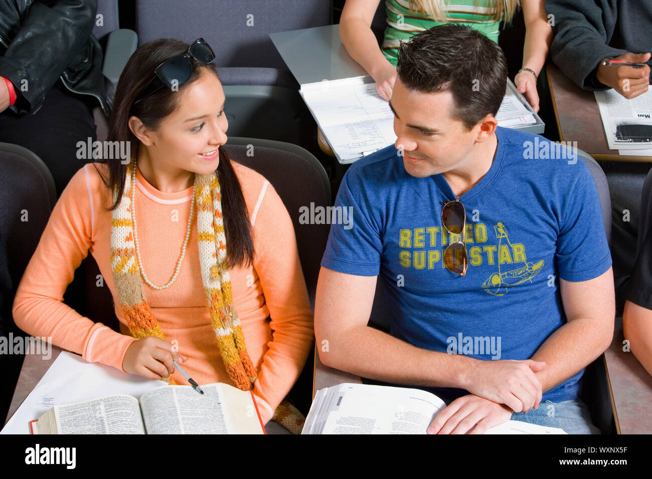 Students Looking at Each Other During Class Stock Photo - Alamy
