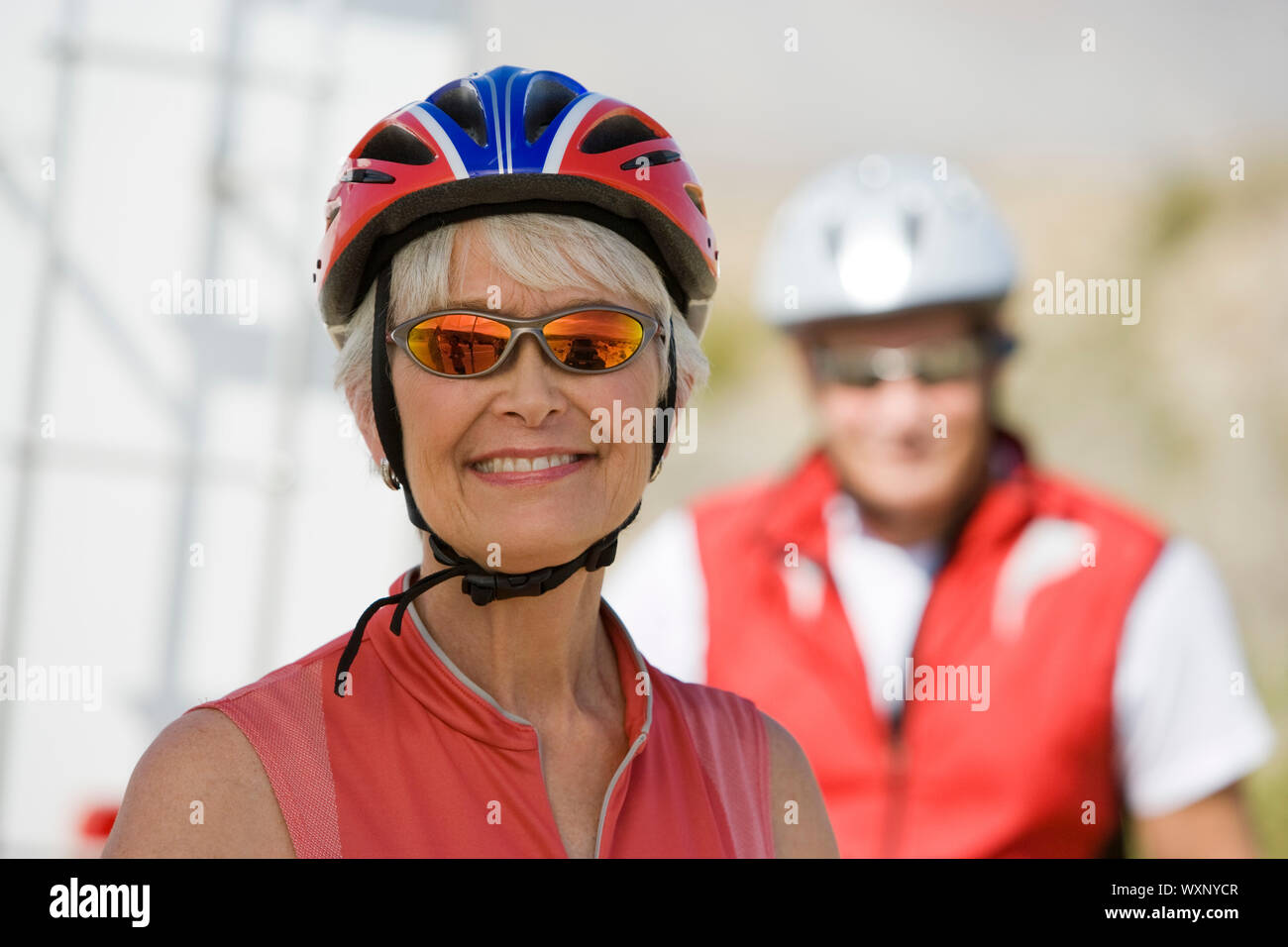 Woman wearing sunglasses helmet hi-res stock photography and images - Alamy