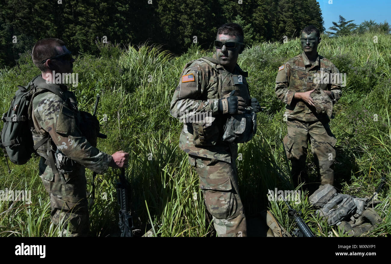 Yamato, Japan. 17th Sep, 2019. Members of U.S. Army take part in the ...