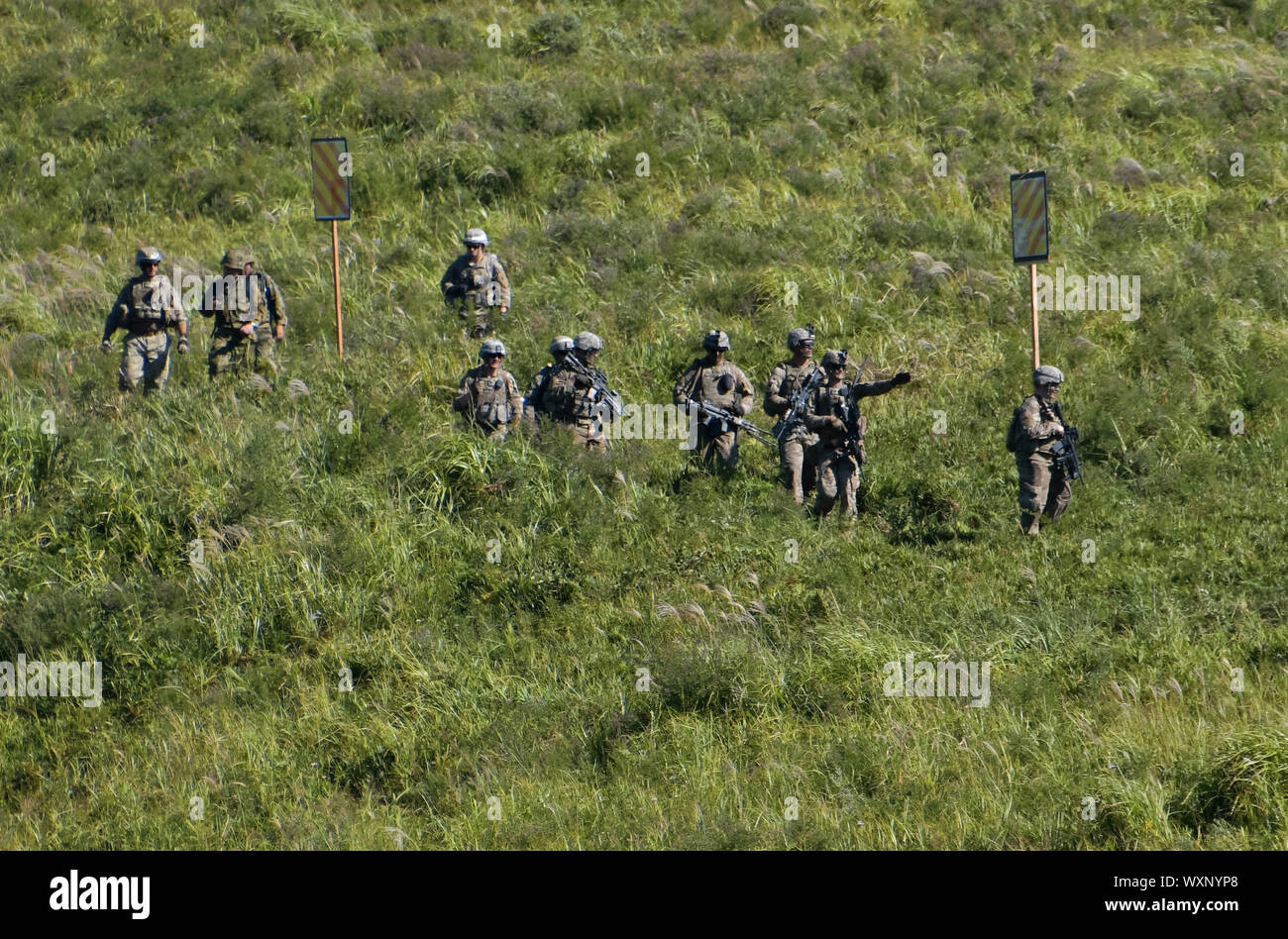 Yamato, Japan. 17th Sep, 2019. Members of U.S. Army take part in the ...