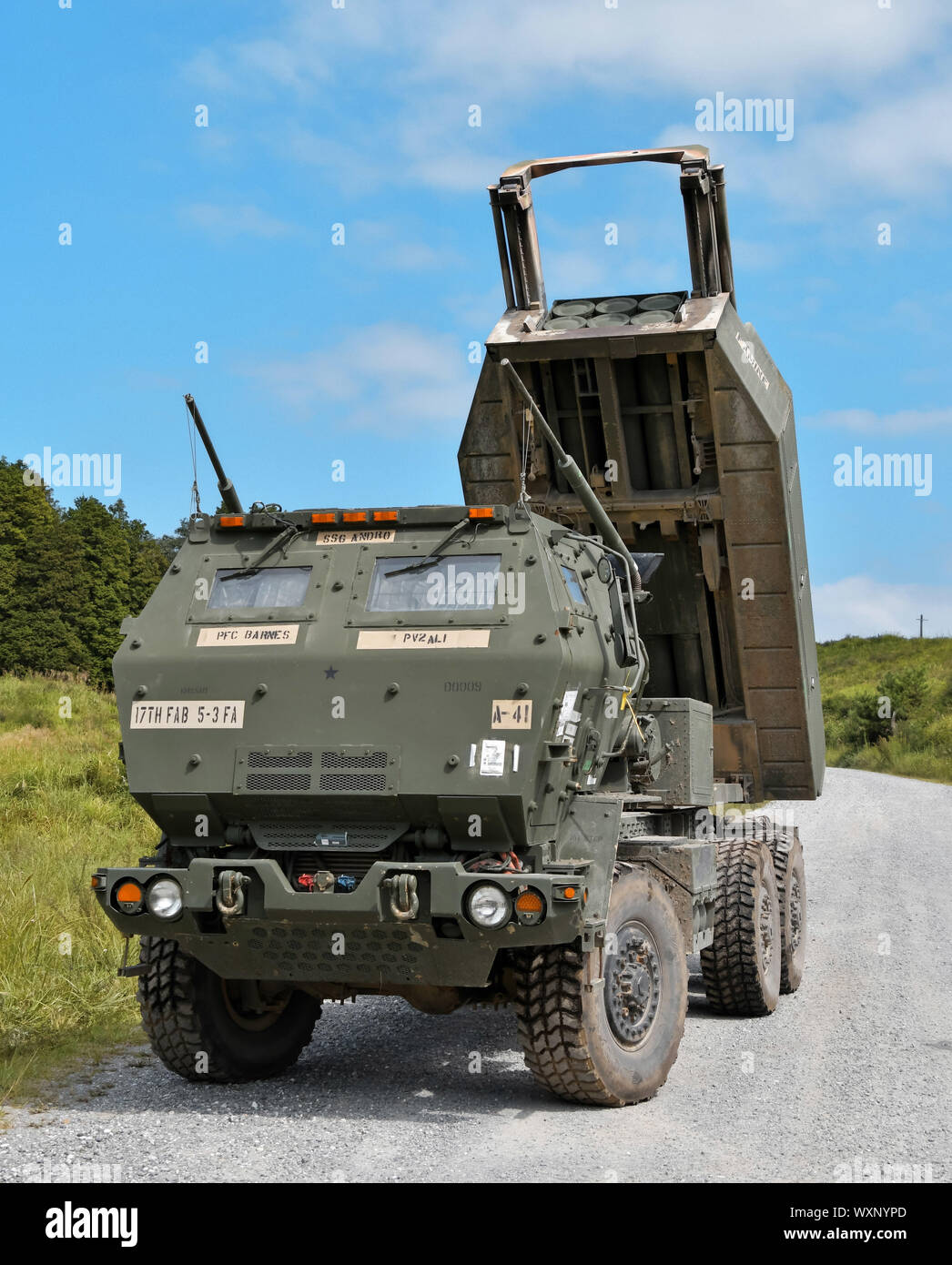 Yamato, Japan. 17th Sep, 2019. High Mobility Artillery Rocket System ...