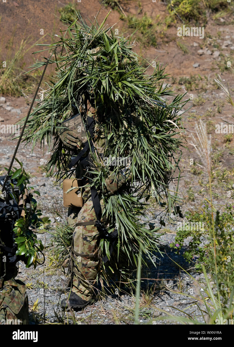 Yamato, Japan. 17th Sep, 2019. Sniper of Japan Ground Self-Defense ...