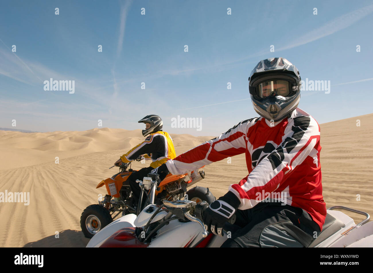 Four Wheeler Riding Stock Photo - Alamy