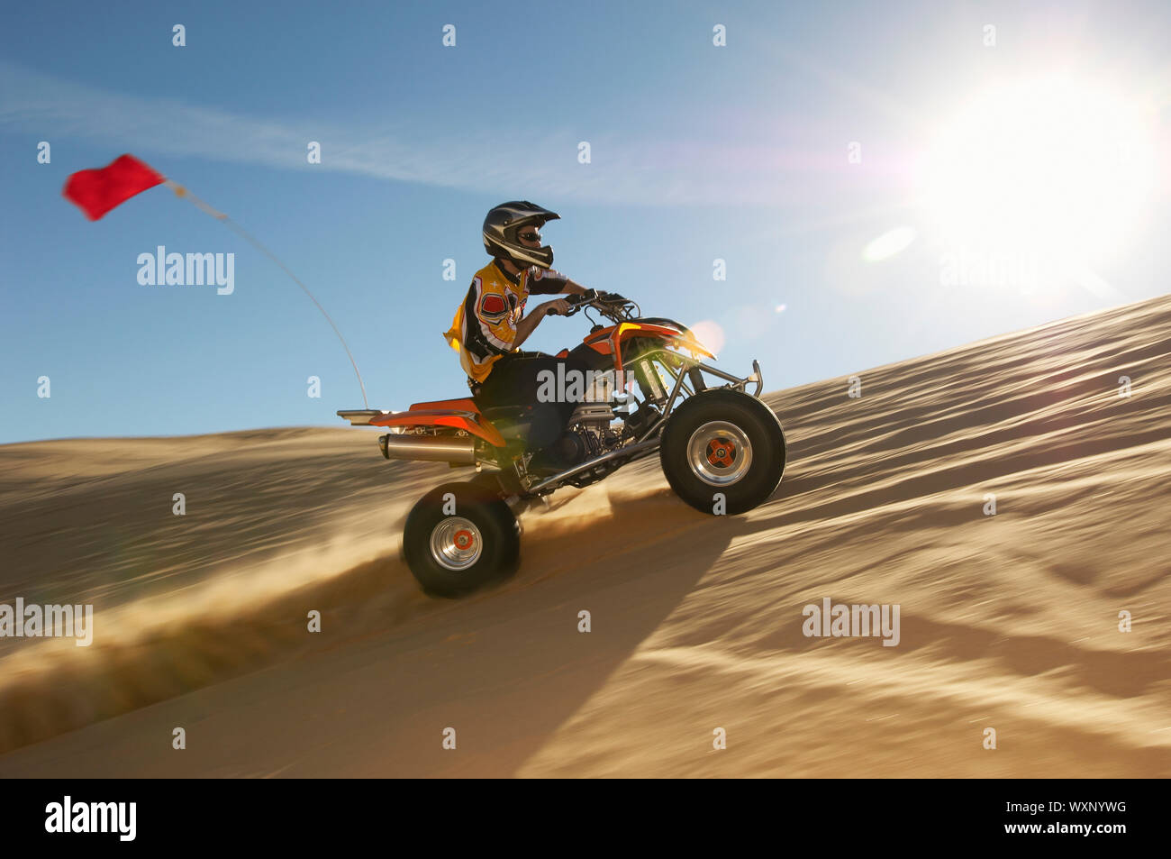 Four Wheeler Riding Stock Photo - Alamy