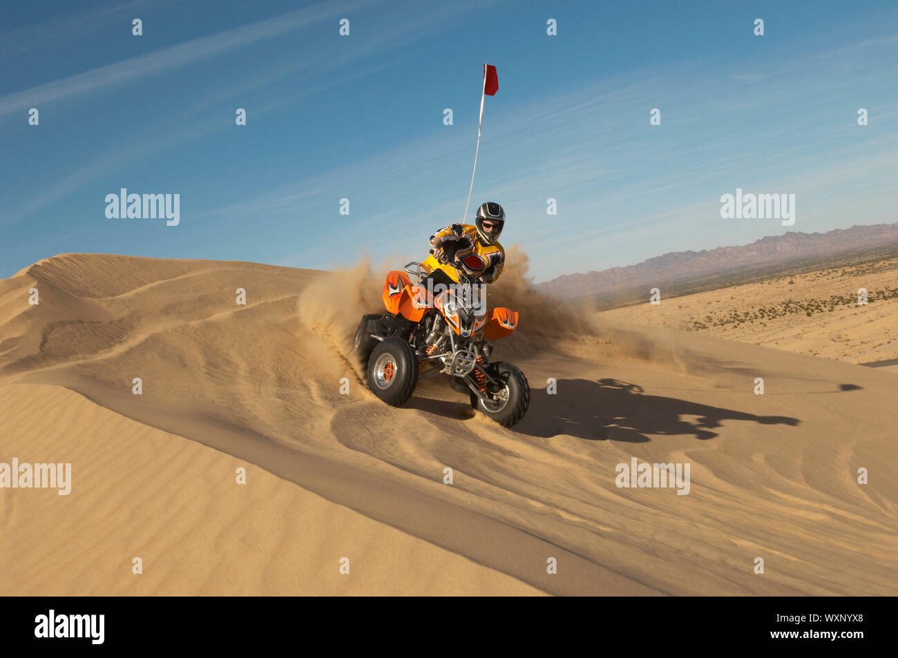 Four Wheeler Riding Stock Photo - Alamy