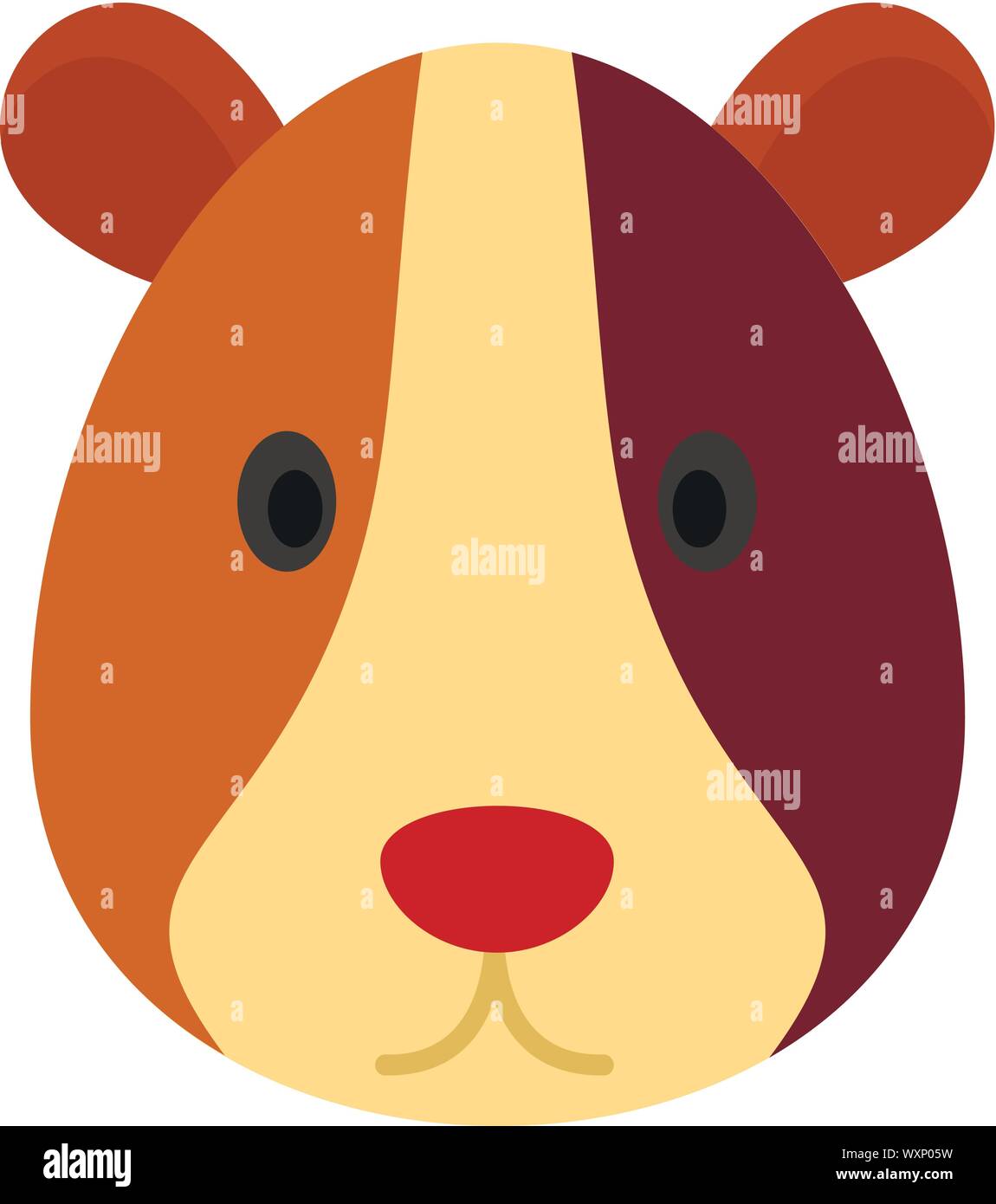 Sea pig icon. Flat illustration of sea pig vector icon for web design ...