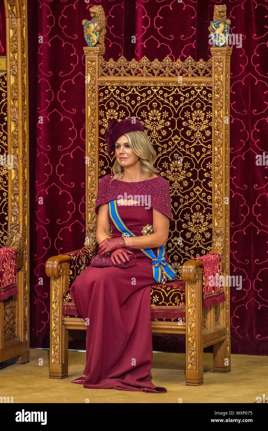 The Hague, Netherlands. 17th Sep, 2019. Queen Maxima of The Netherlands ...