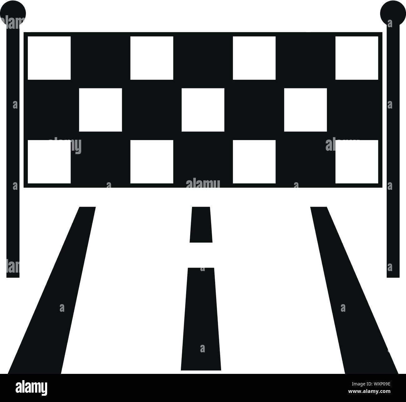 Champion finish icon. Simple illustration of champion finish vector ...