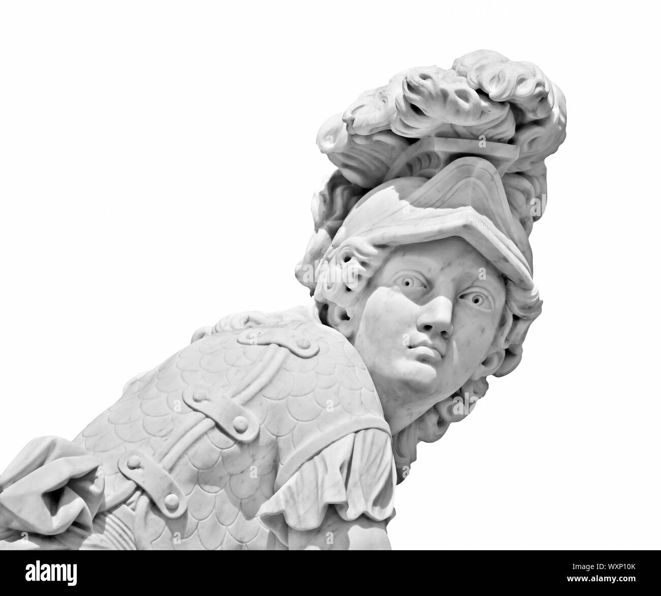 White marble statue male Black and White Stock Photos & Images - Alamy
