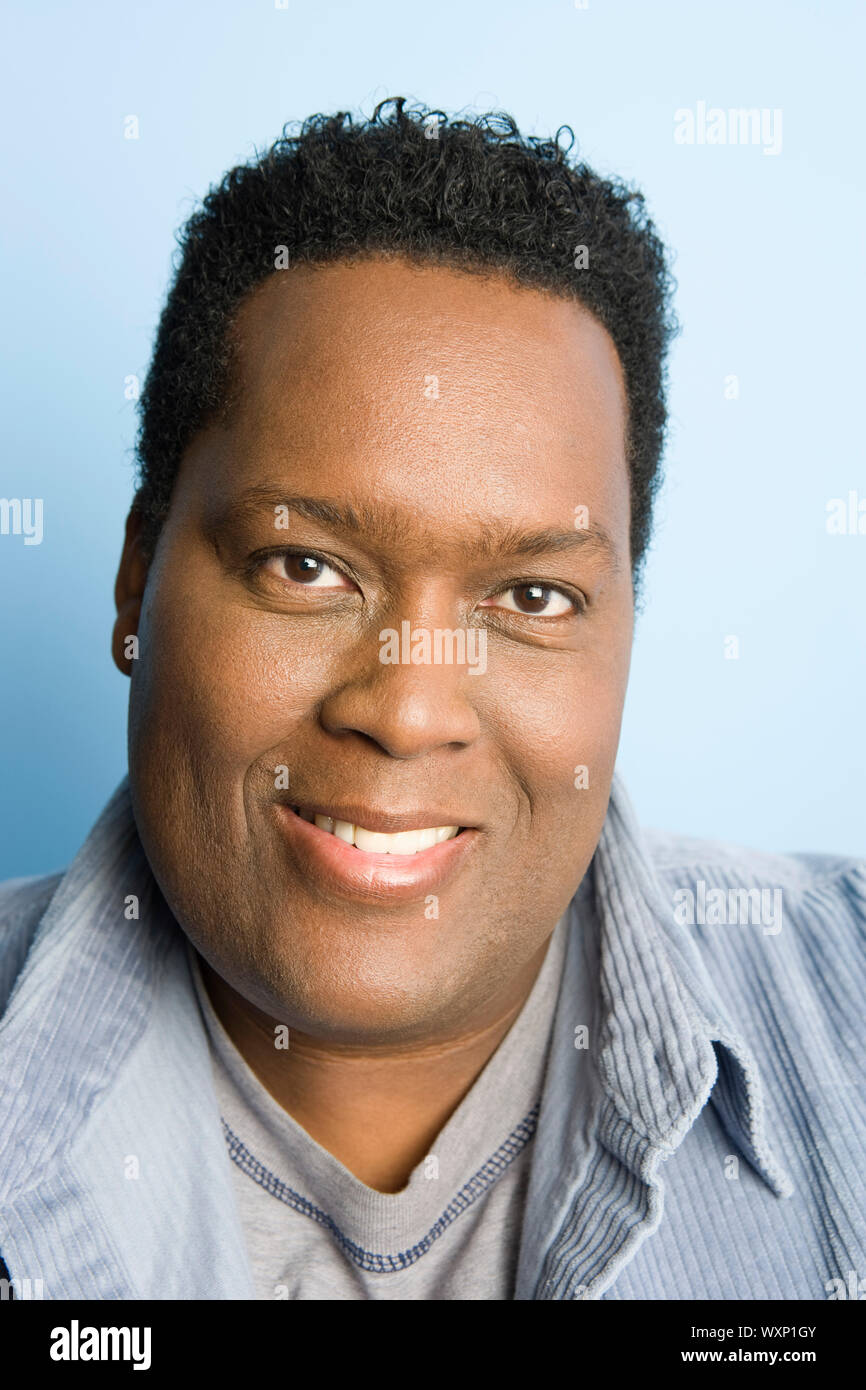 African man isolated fat hi-res stock photography and images - Alamy