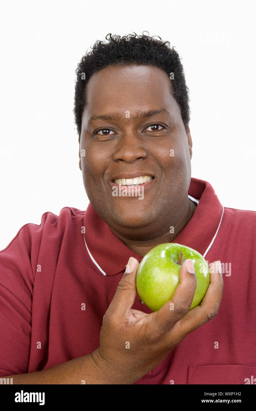 Man Eating Apple Stock Photo - Alamy