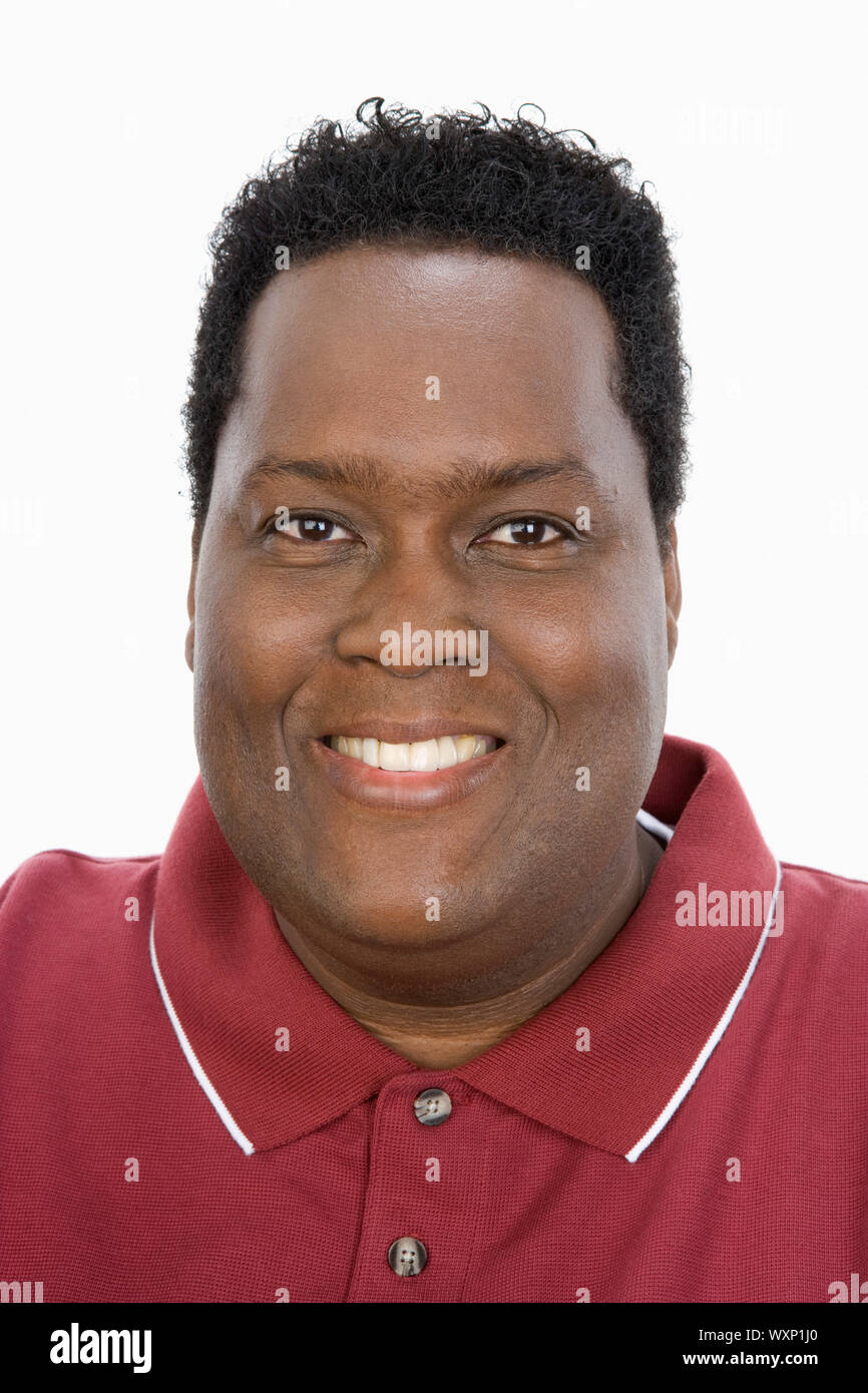 African man isolated fat hi-res stock photography and images - Alamy