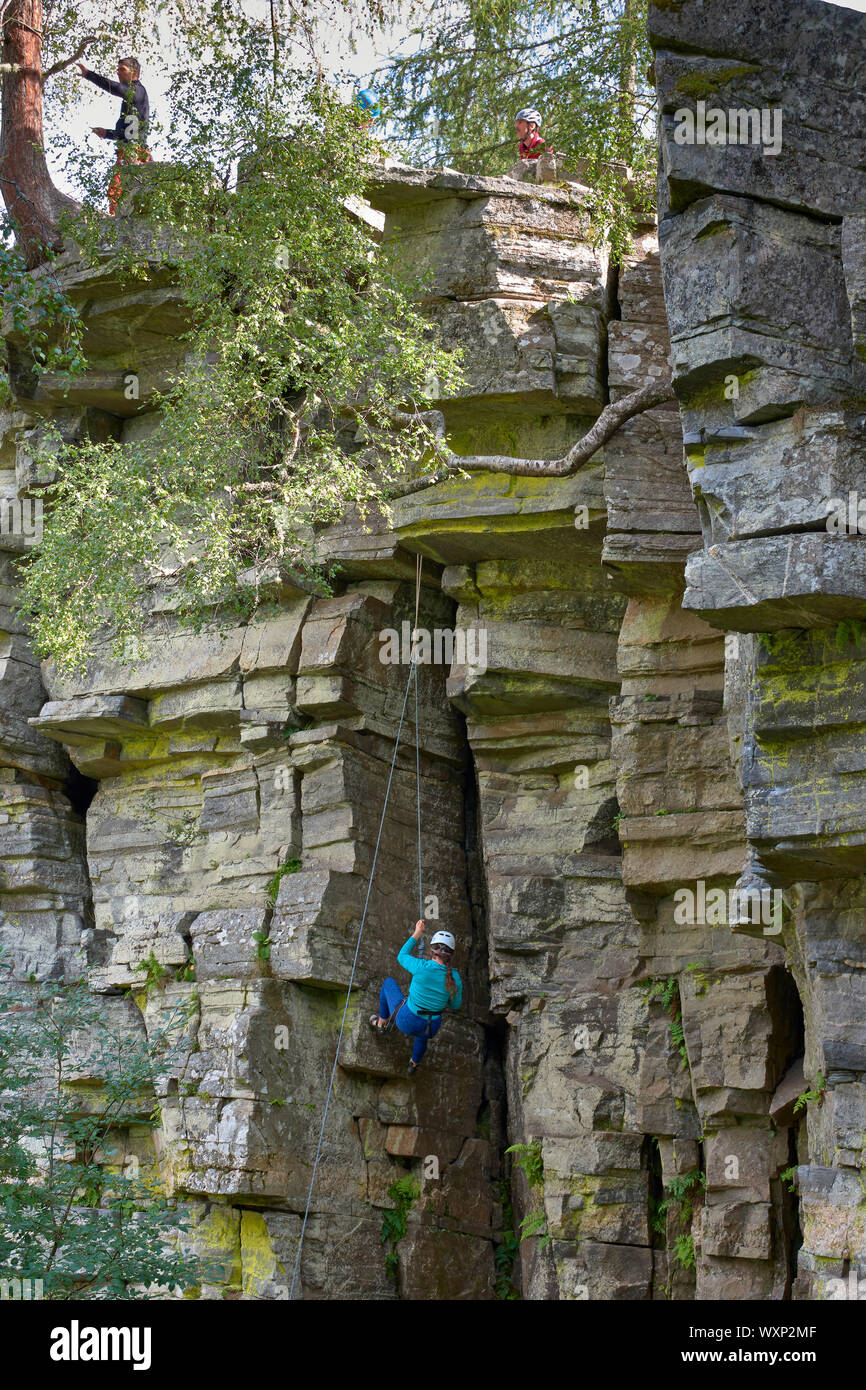 DAVA WAY WALK OR TRAIL DAVA TO GRANTOWN ON SPEY MORAY SCOTLAND ROCK ...