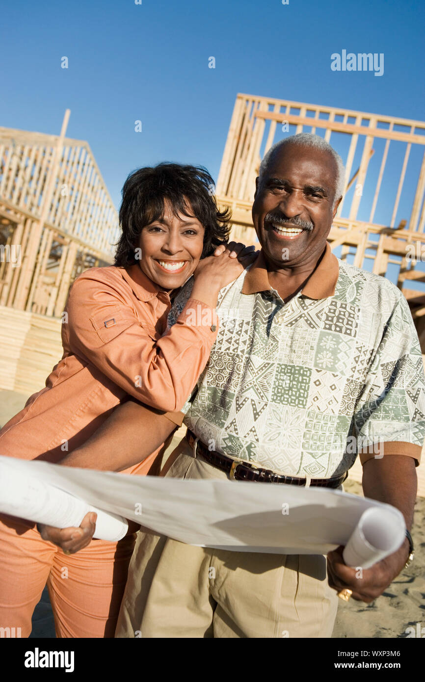 Couple Having Their House Built Stock Photo - Alamy
