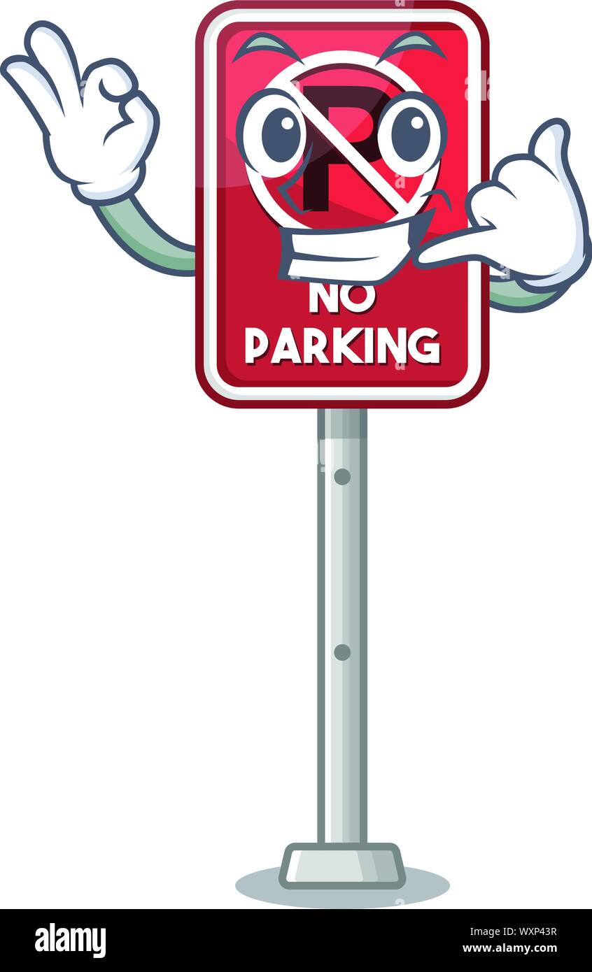 Call me no parking the cartoon side road Stock Vector Image & Art - Alamy