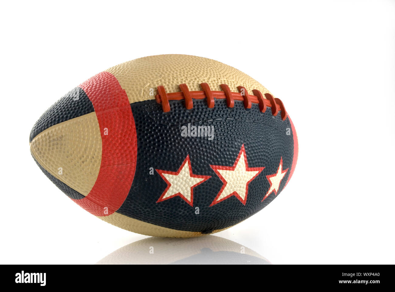 Rugby ball in several colors with stars Stock Photo - Alamy