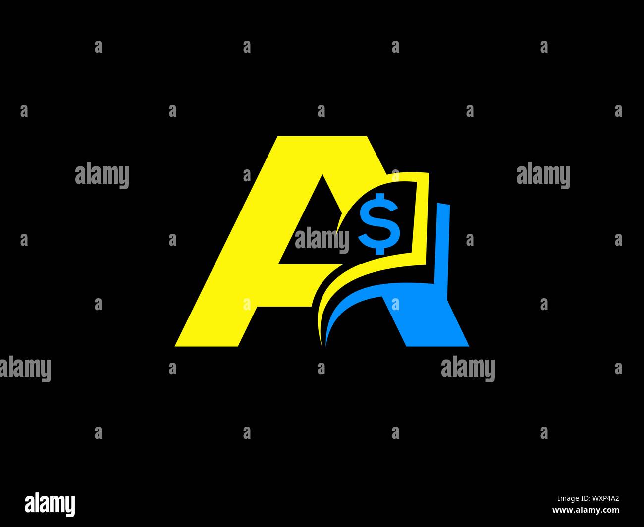 Accounting logo, Financial logo design, Letter A with money logo Stock ...