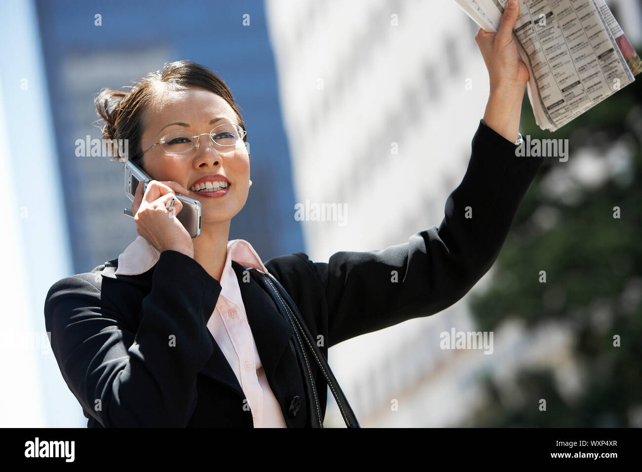 Hand hailing raise hi-res stock photography and images - Alamy
