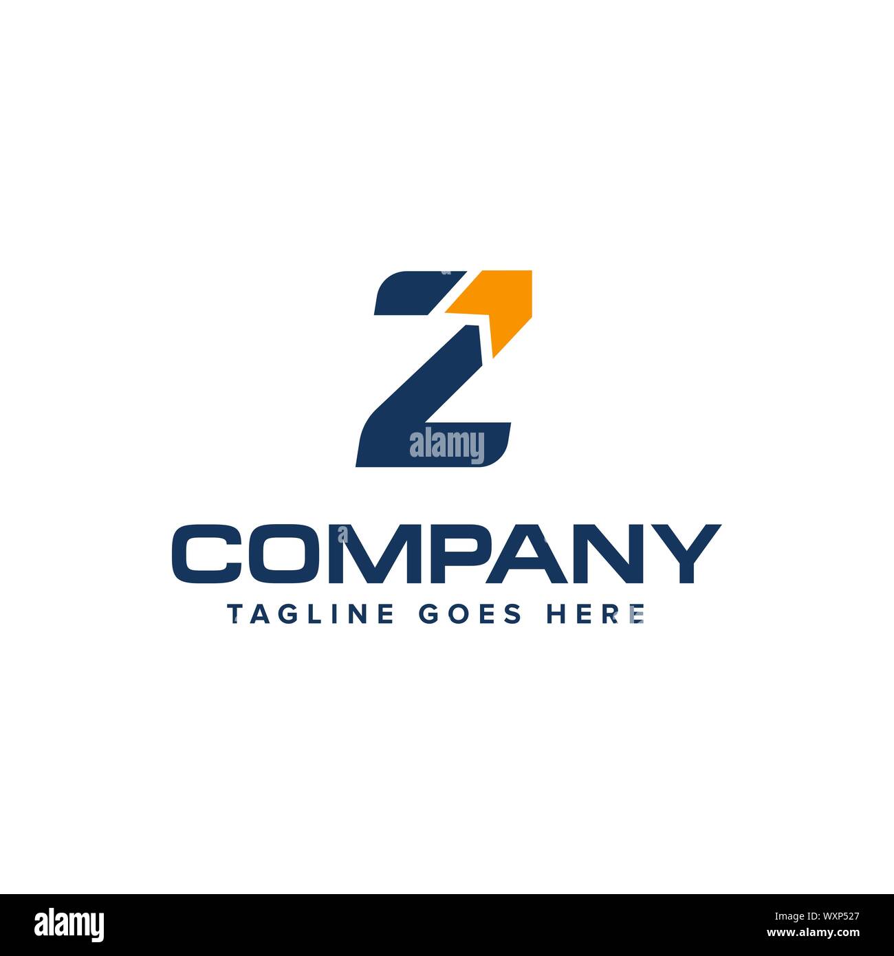 Letter Z and arrow logo design vector. Abstract logo design Stock ...