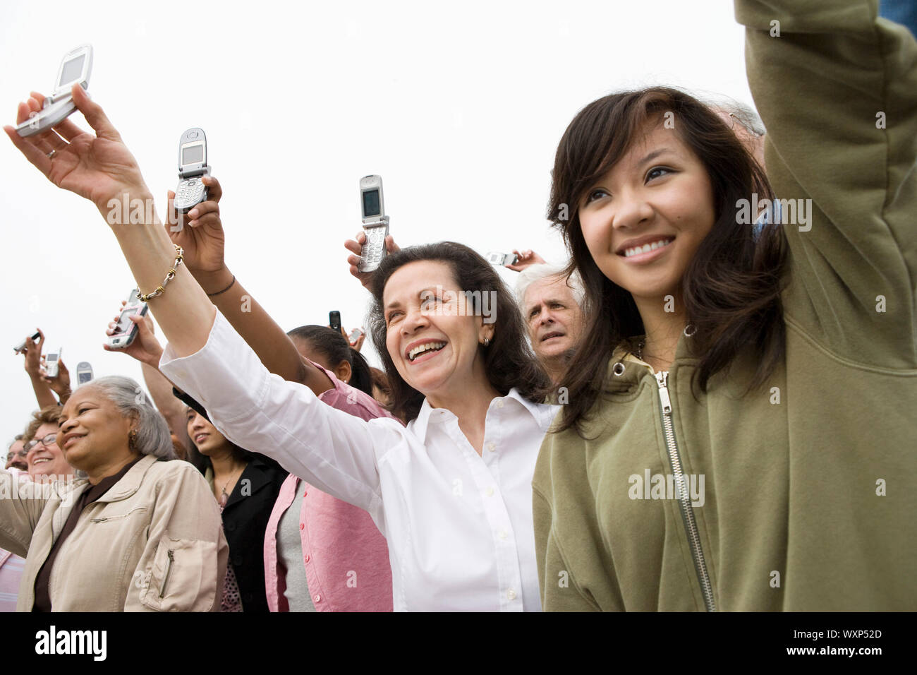 Arms extended rally hi-res stock photography and images - Alamy