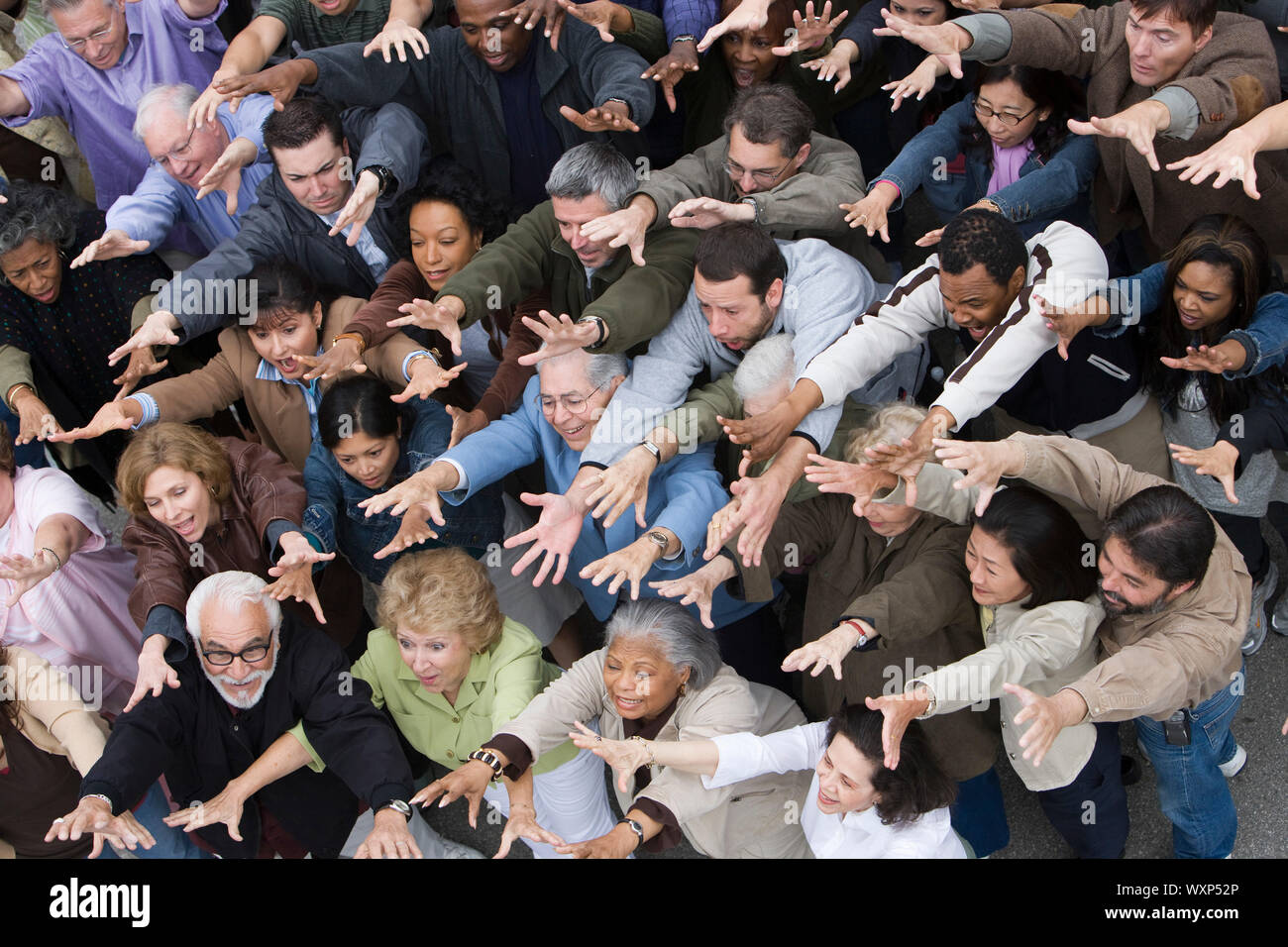 Arms extended rally hi-res stock photography and images - Alamy