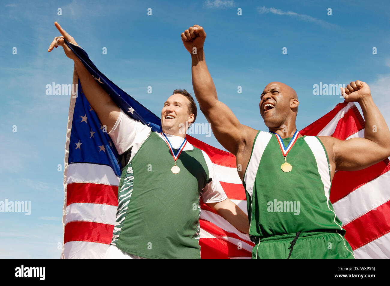 Track and Field Winners Stock Photo - Alamy