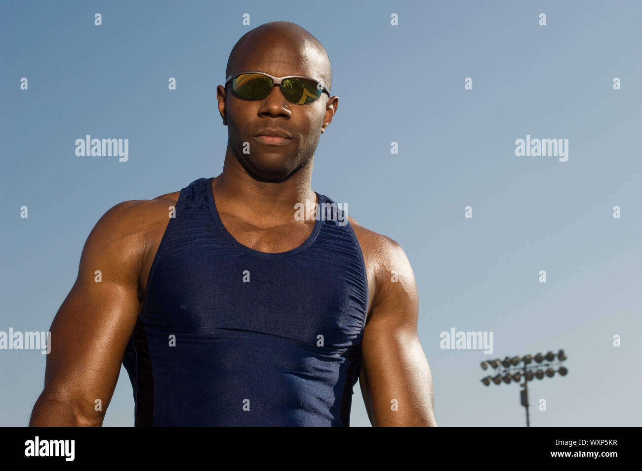 Male athlete at stadium Stock Photo - Alamy