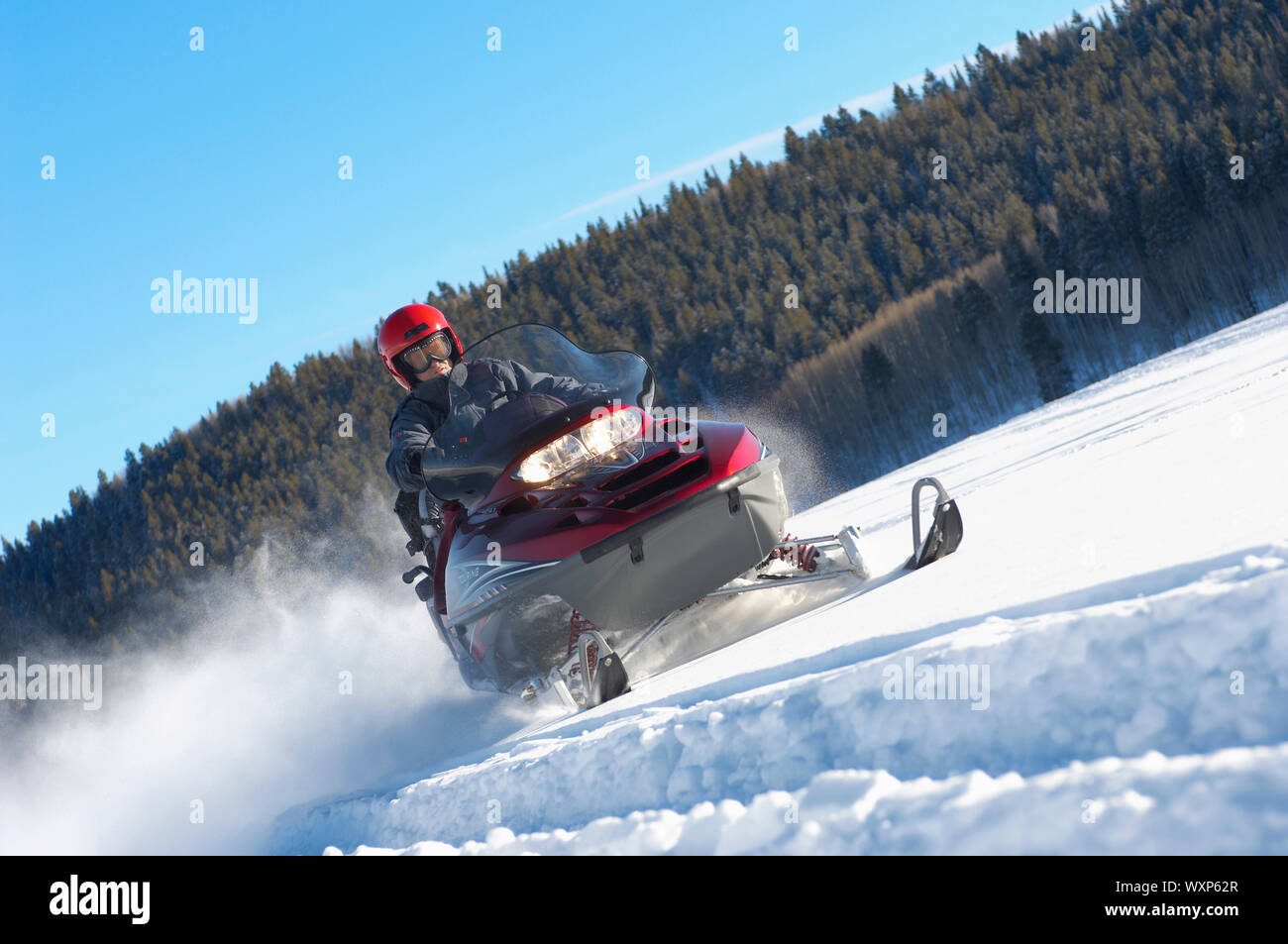 Man snowmobiler hi-res stock photography and images - Alamy