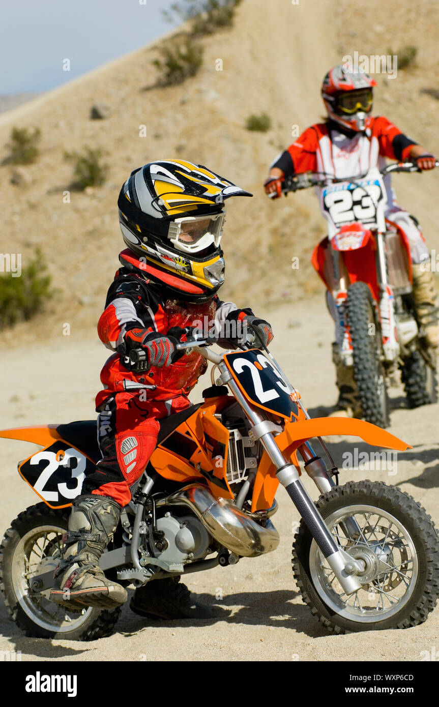 Young Motocross Racer Stock Photo - Alamy